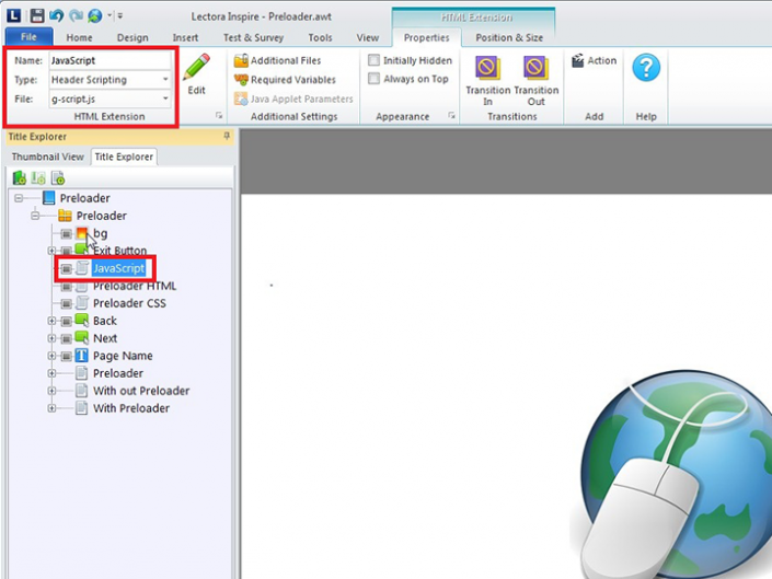 How To Create a Custom Preloader in Lectora?