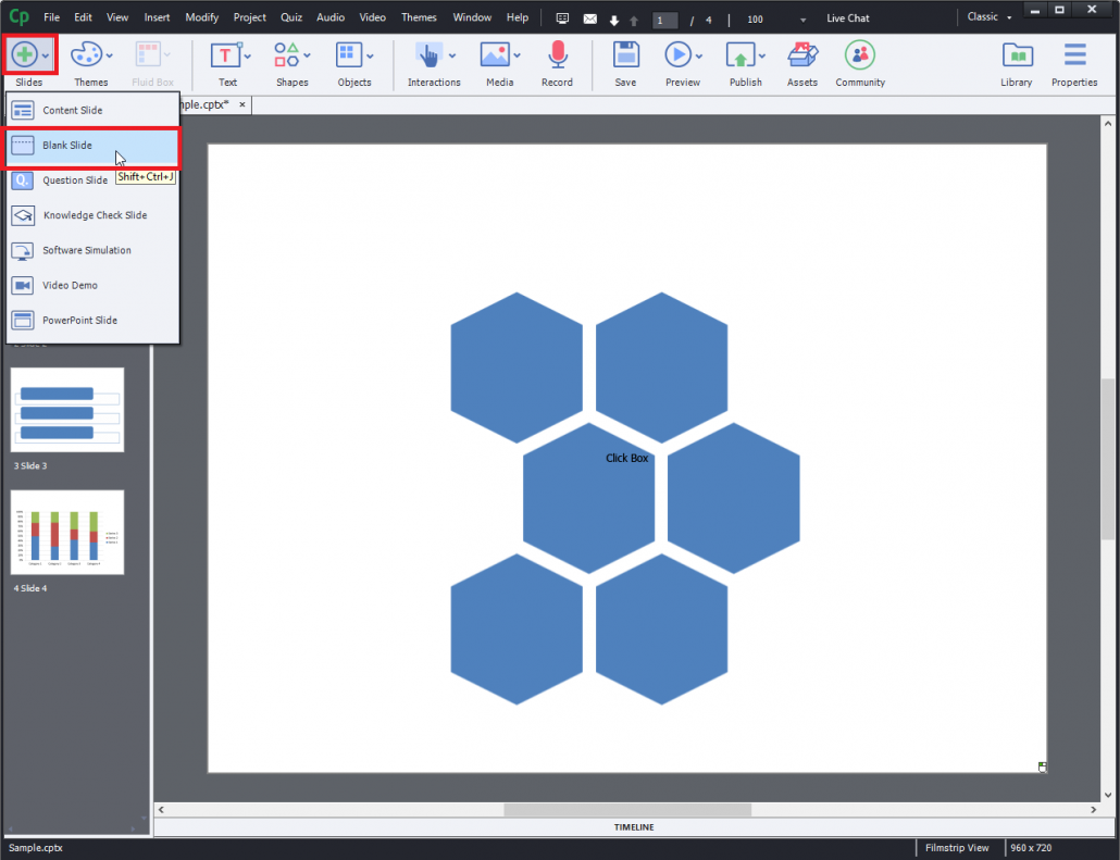 Converting ppt to ELearning using Adobe Captivate