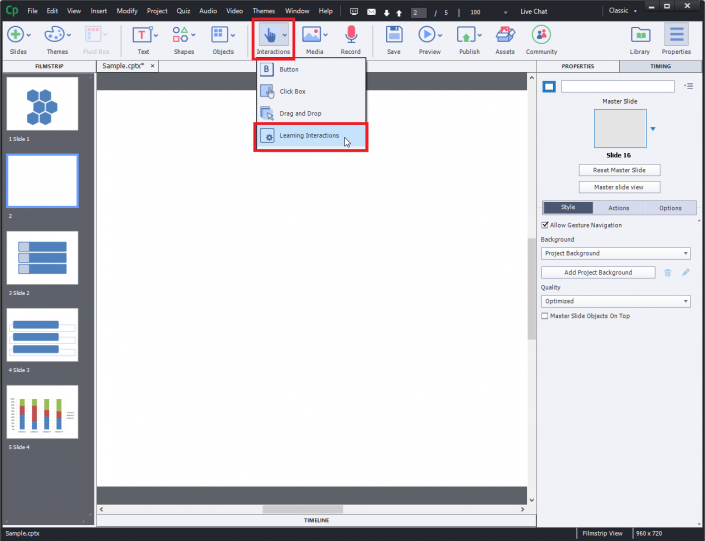 Converting ppt to ELearning using Adobe Captivate