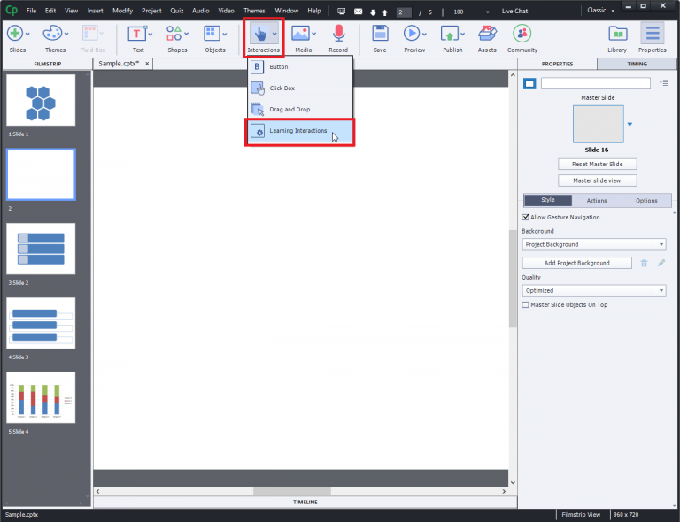 Converting ppt to ELearning using Adobe Captivate