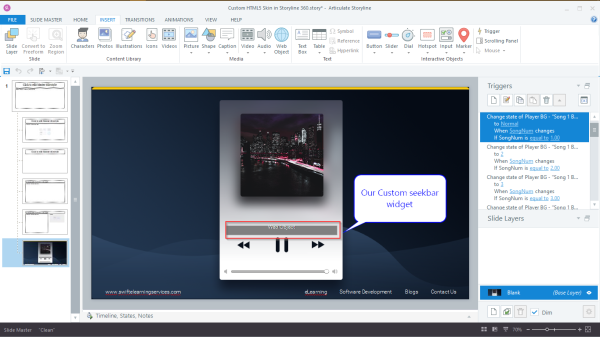 Custom eLearning: Custom HTML5 Timeline for Articulate Storyline 360