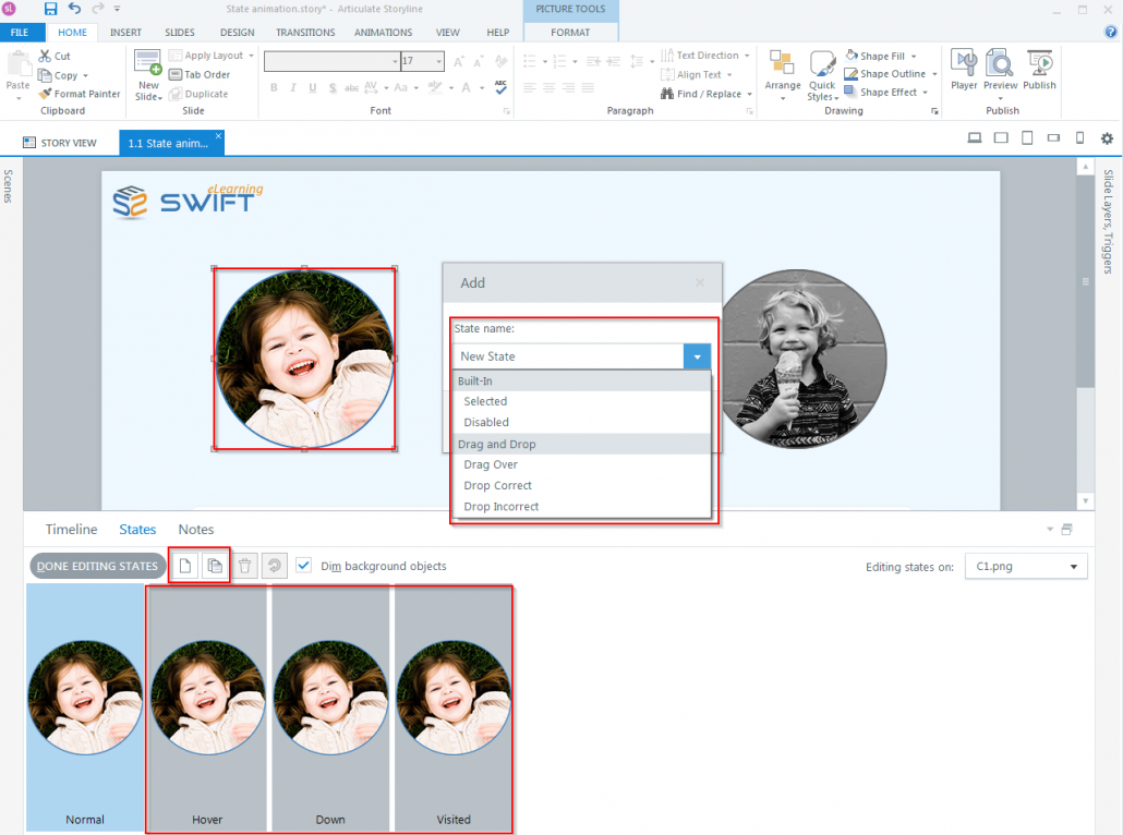 How To Add Animations To An Object In States? - Articulate Storyline 360