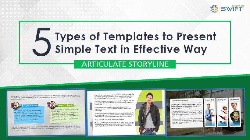 5 Types Of Templates To Present Simple Text In Effective Way