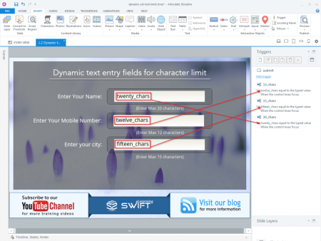 Character Limit For Dynamic Text Entry Fields In Storyline