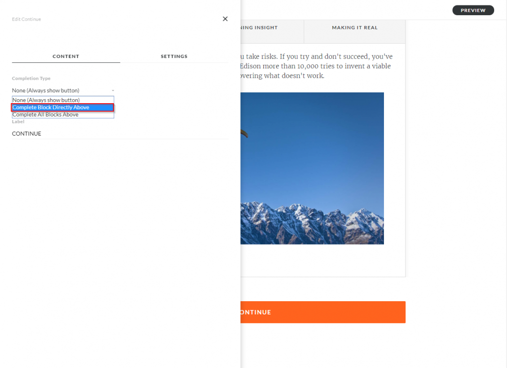 Articulate Rise: How to configure Storyline block completion
