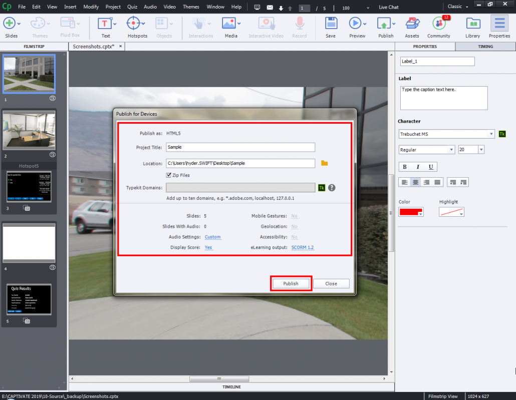 Adobe Captivate 2019 Features Create Virtual Reality Project