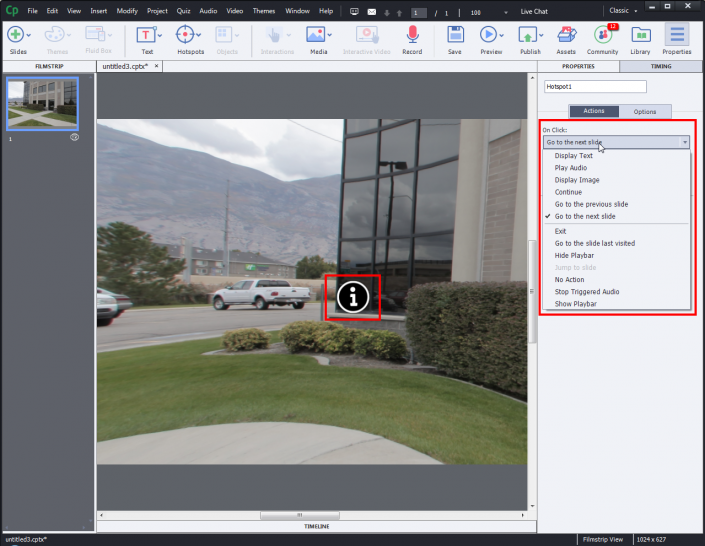 Adobe Captivate 2019 Features - Create Virtual Reality Project
