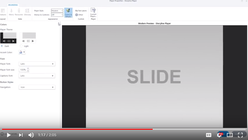 How to Switch From Classic To Modern Player In Storyline 360
