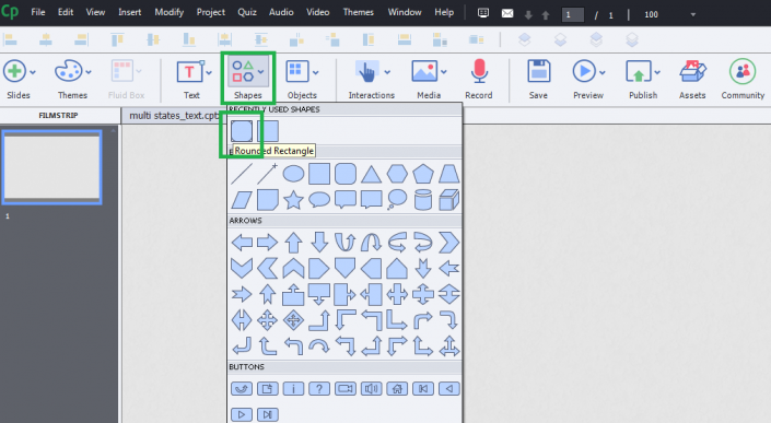 Adobe Captivate 9 Feature - Create multi-state objects