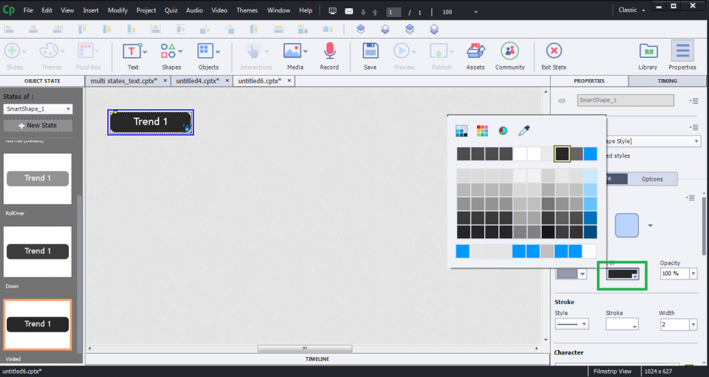 Adobe Captivate 9 Feature - Create multi-state objects