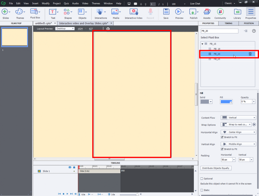Adobe Captivate 2019: Fluid Boxes & Automatic Device Preview