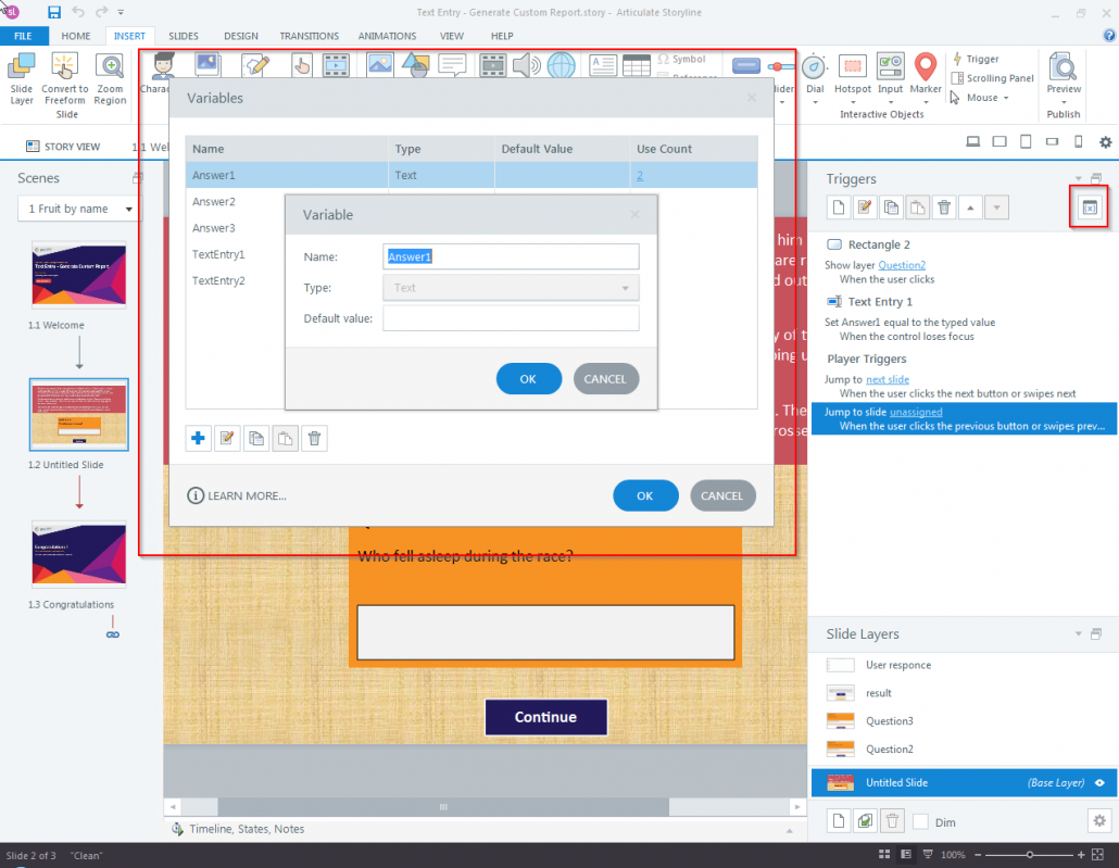 Variables in Articulate Storyline 360 to Create Dynamic Responsive Courses