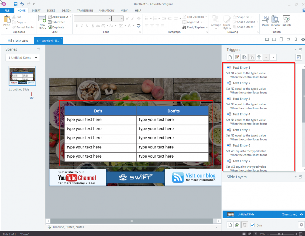 Custom eLearning using JavaScript for Customized Print Result