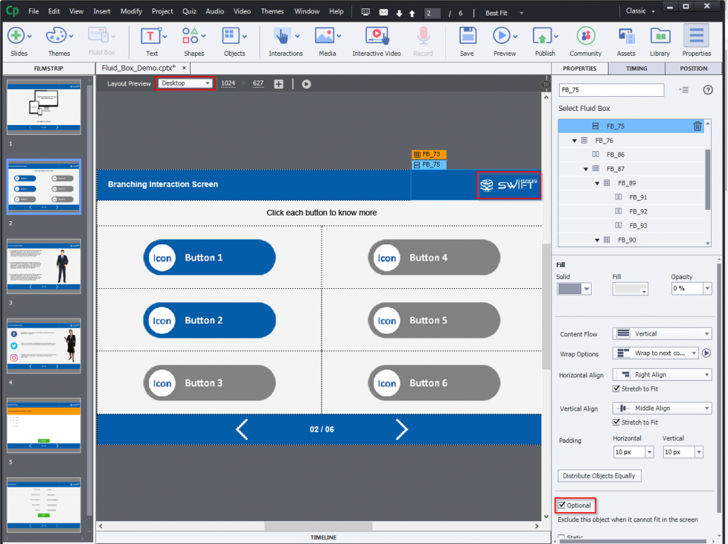 Design Responsive eLearning With Captivate 2019 Fluid Boxes