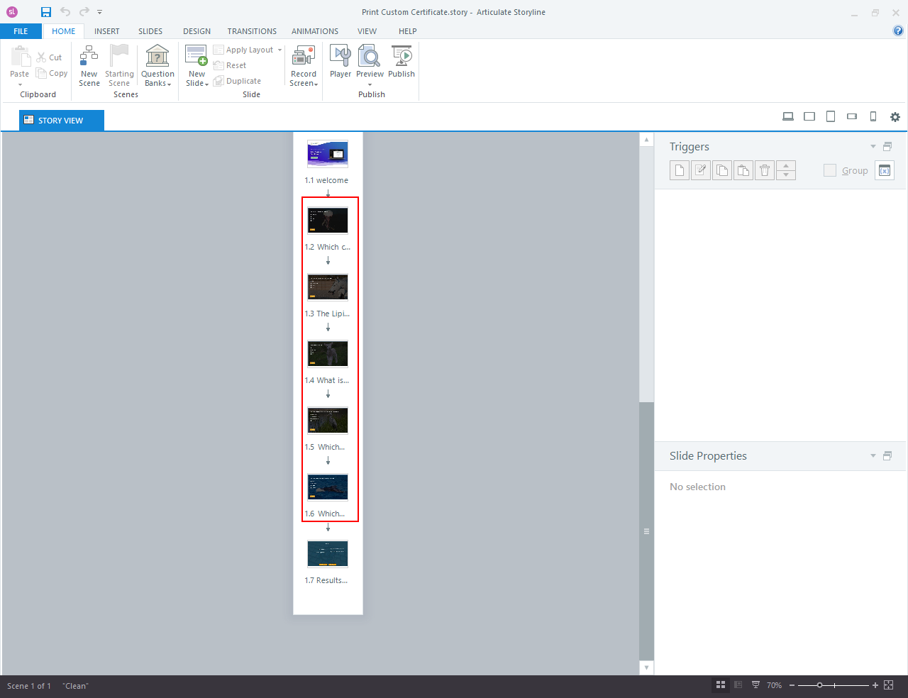 Custom eLearning: Print Custom Certificate in Articulate Storyline