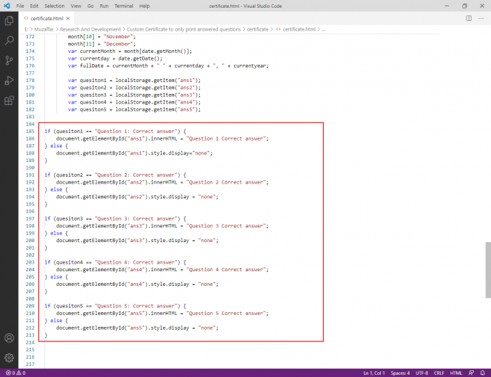 Custom eLearning: Print Custom Certificate in Articulate Storyline
