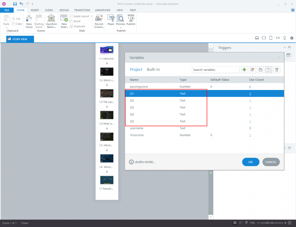 Custom eLearning: Print Custom Certificate in Articulate Storyline