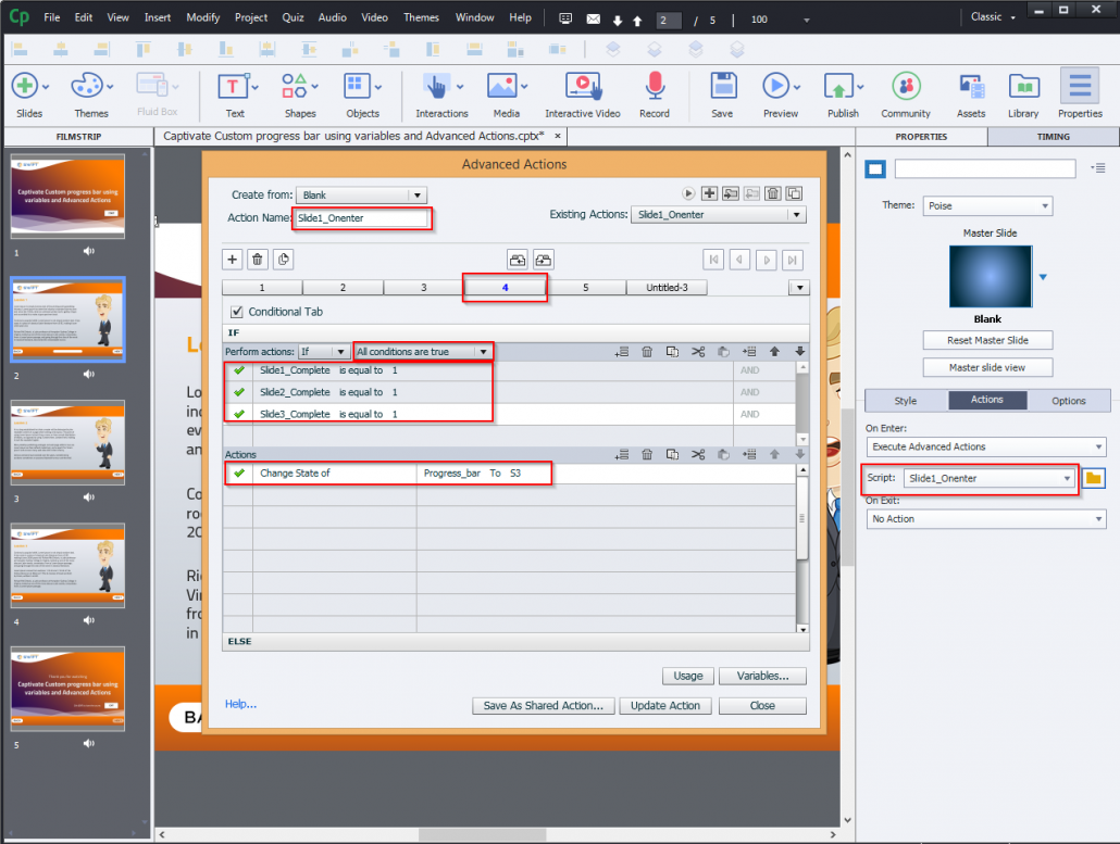 How To Create Custom Progress Bar In Adobe Captivate 2019?