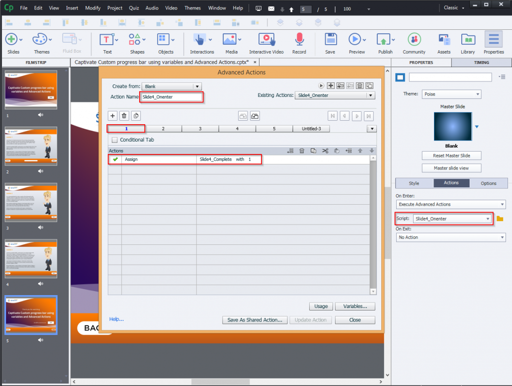 How To Create Custom Progress Bar In Adobe Captivate 2019?