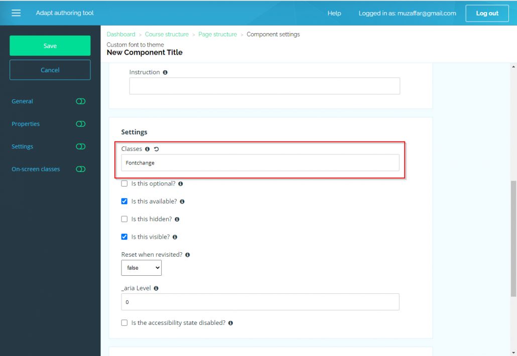 Adding Custom Font To Theme Adapt Learning Tool Swift 6534