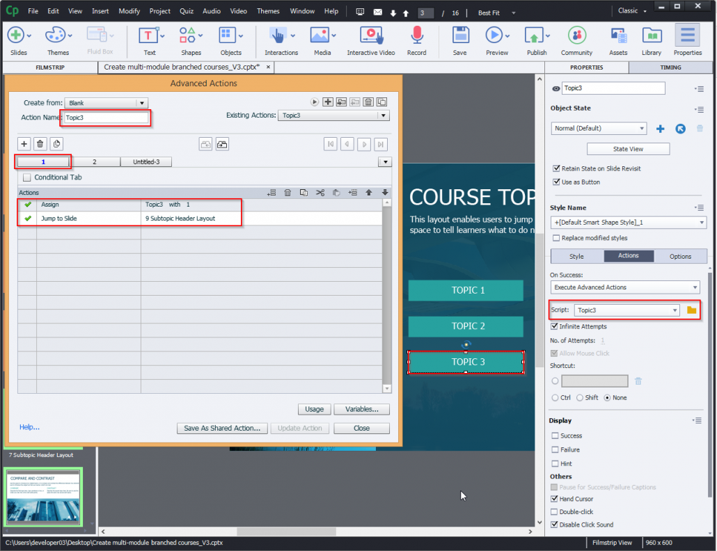 How to Create Multi-Module Branched Course With Captivate How to Create Multi-Module Branched Course With Captivate