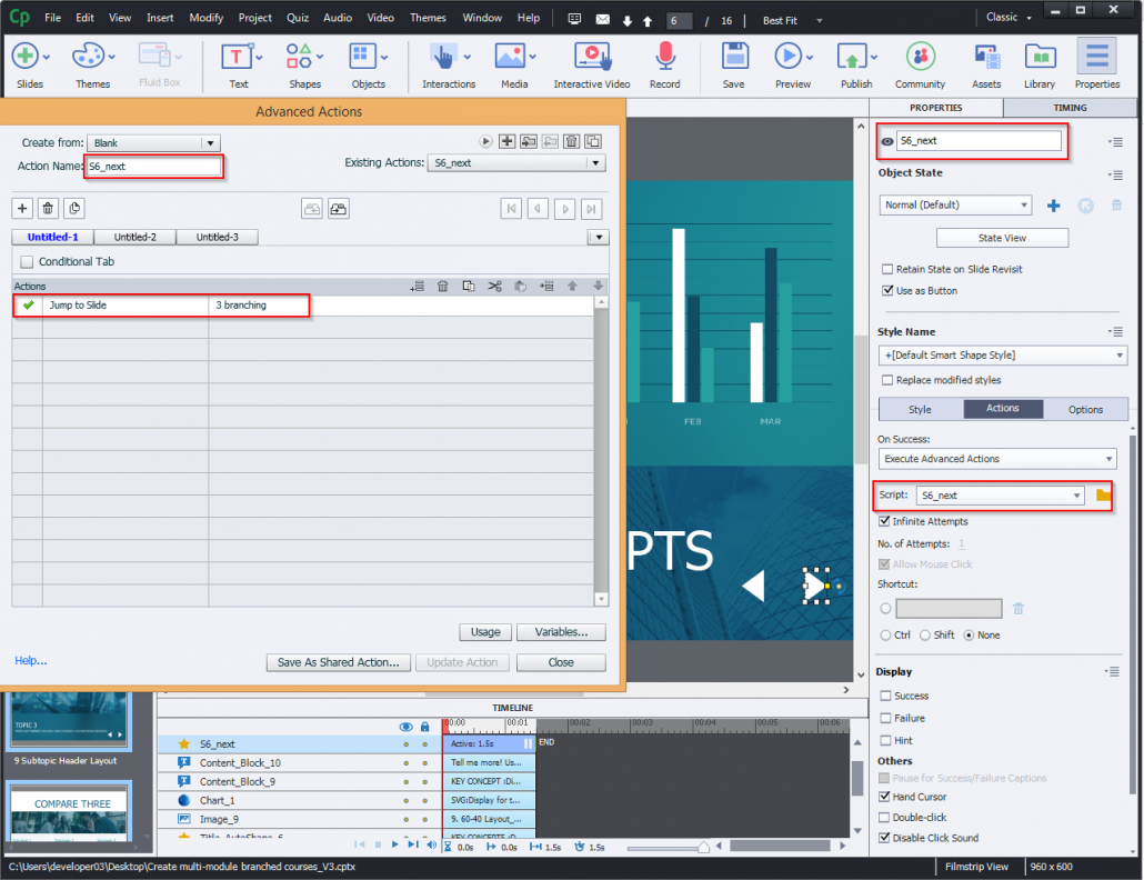 How to Create Multi-Module Branched Course With Captivate