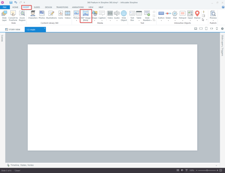 How to Add 360 Image in Articulate Storyline 360