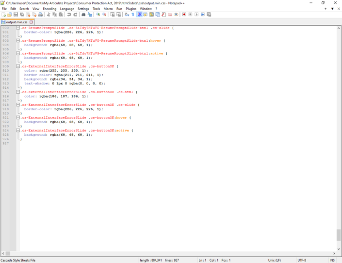 Transparent CC Text in Storyline 360: A CSS Code Guide