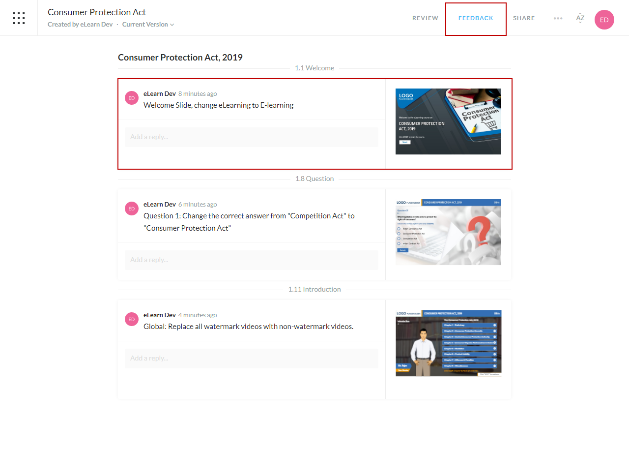 Articulate Storyline 360 Using Merge Review 360 Comments