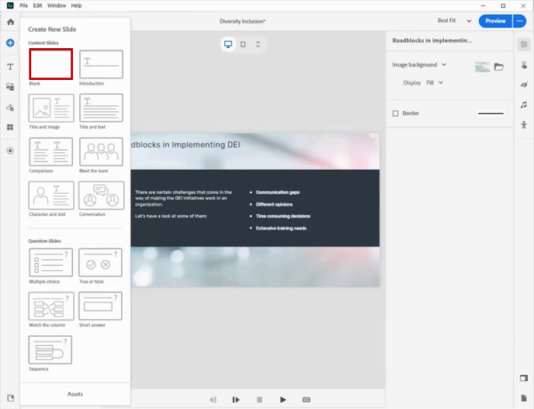 Using Interactive Components for Feedback Forms in Captivate
