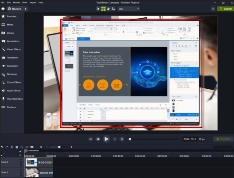 How to Utilize the Corner Pinning Feature in Camtasia