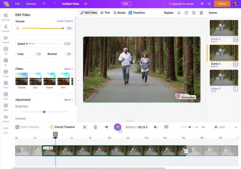 Animaker | How to Control the Speed of Video.