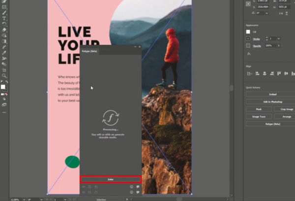 Adobe Illustrator | To convert Image Text into Editable Text