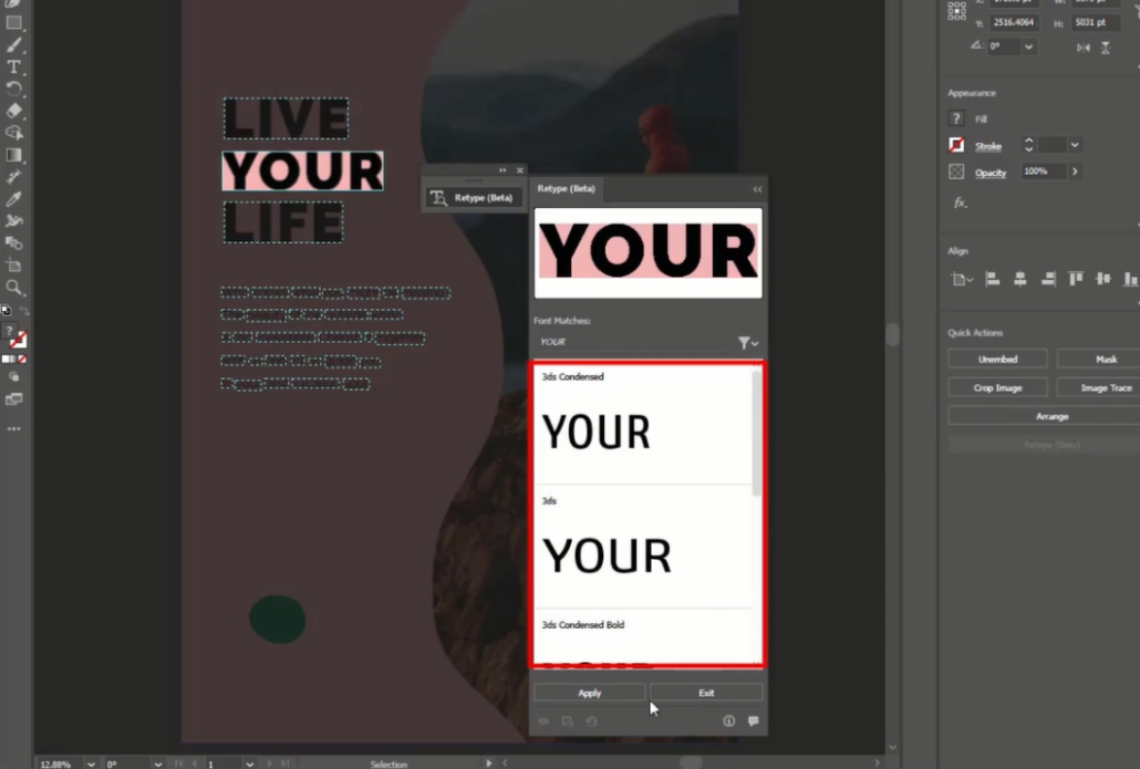 Adobe Illustrator | To convert Image Text into Editable Text