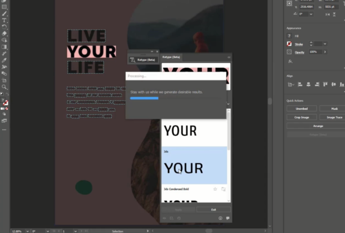 Adobe Illustrator | To convert Image Text into Editable Text