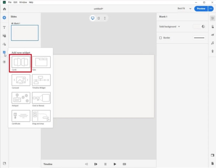 Adobe Captivate | How to Use the Widget Gallery