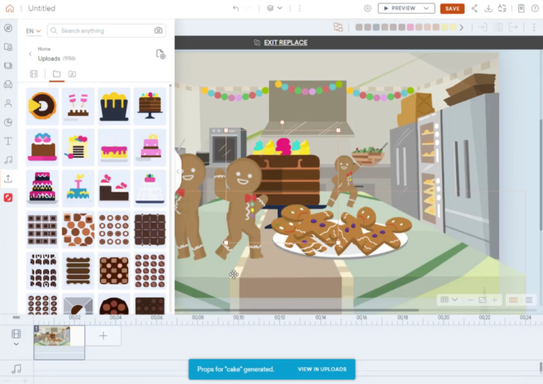 VYOND | How to use the Generative Prop AI Feature