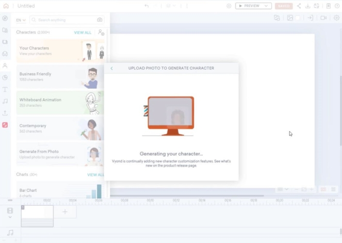 Vyond | How to Generate Characters Using Photos