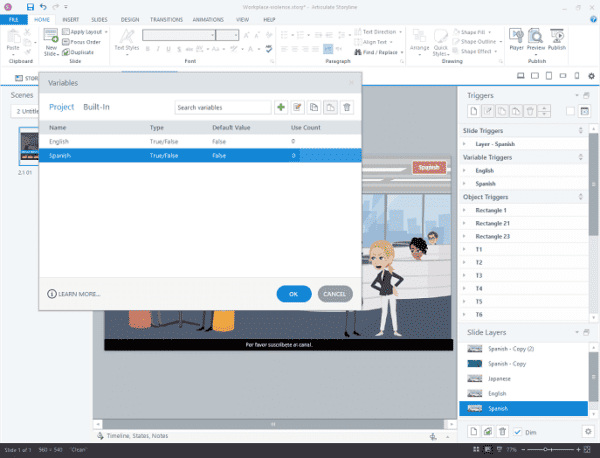 Adding Multiple Language Cc In Articulate Storyline 360